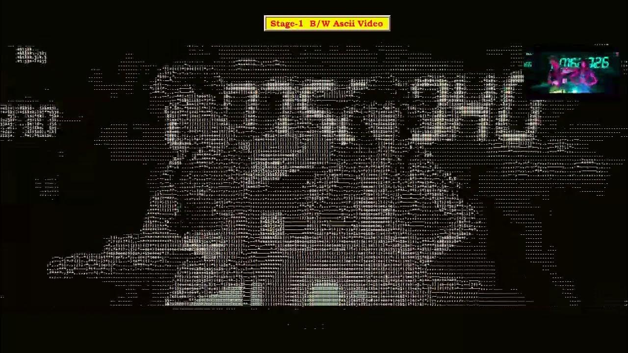 Video to ASCII video 80s Retro ascii art Color Ascii image Text ...