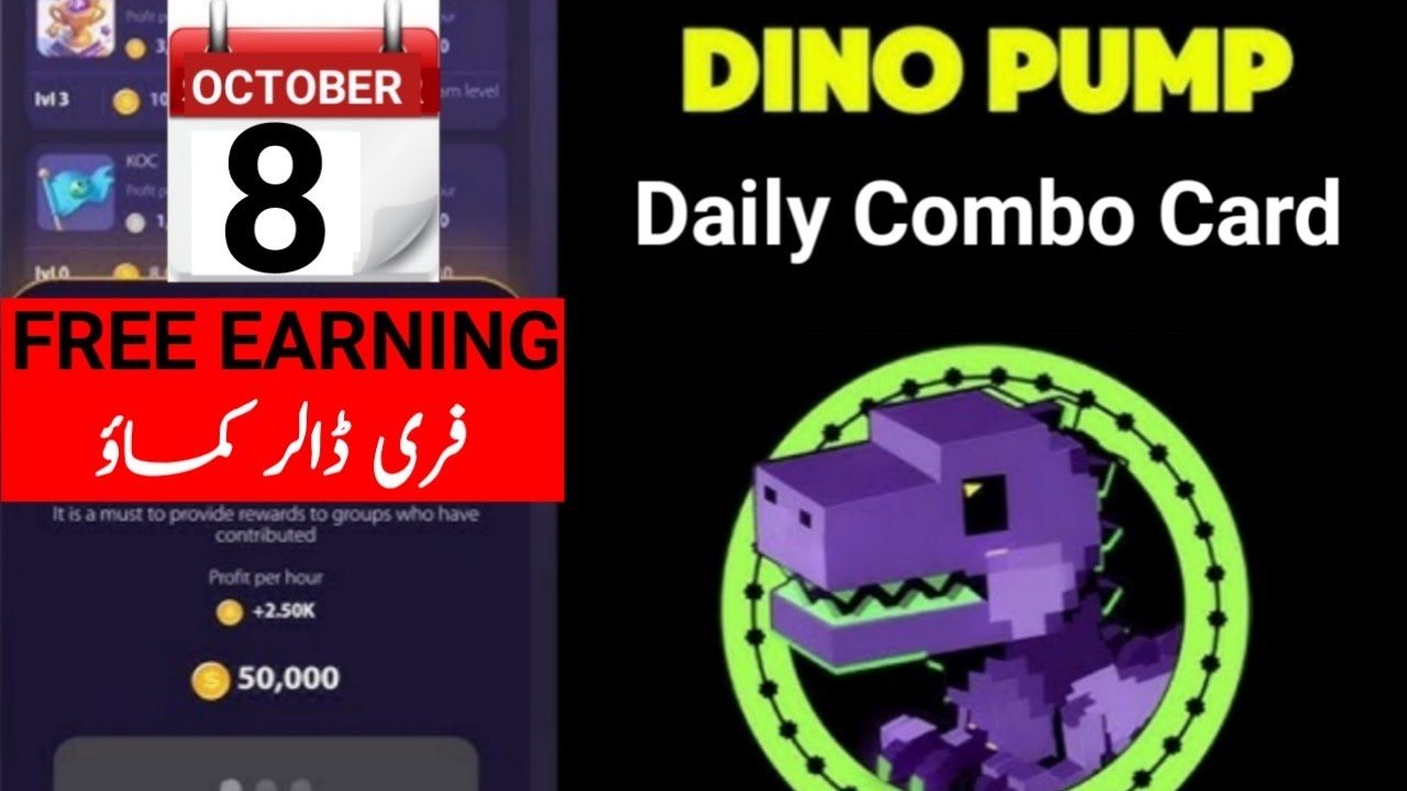 Dino Pump Daily Combo 8 October - YouTube