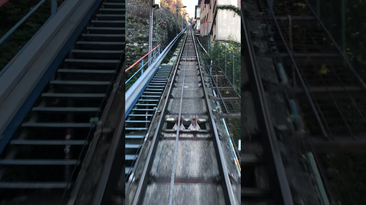 Como-Brunate Funicular journey in Cable Car, Como, Italy - YouTube