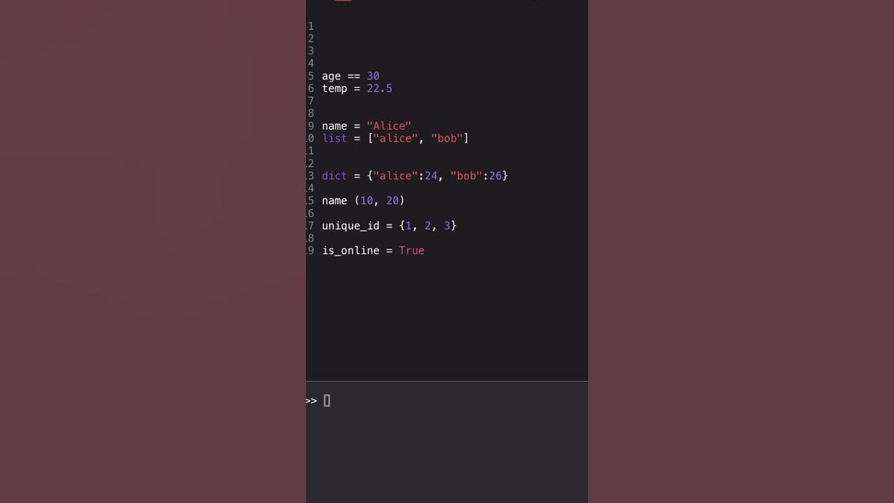 Python Data Types Demystified: Quick Crash Course - YouTube