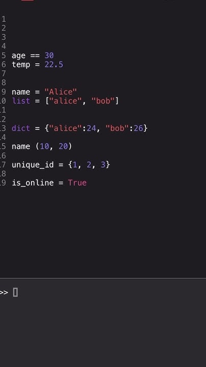 Python Data Types Demystified: Quick Crash Course - YouTube