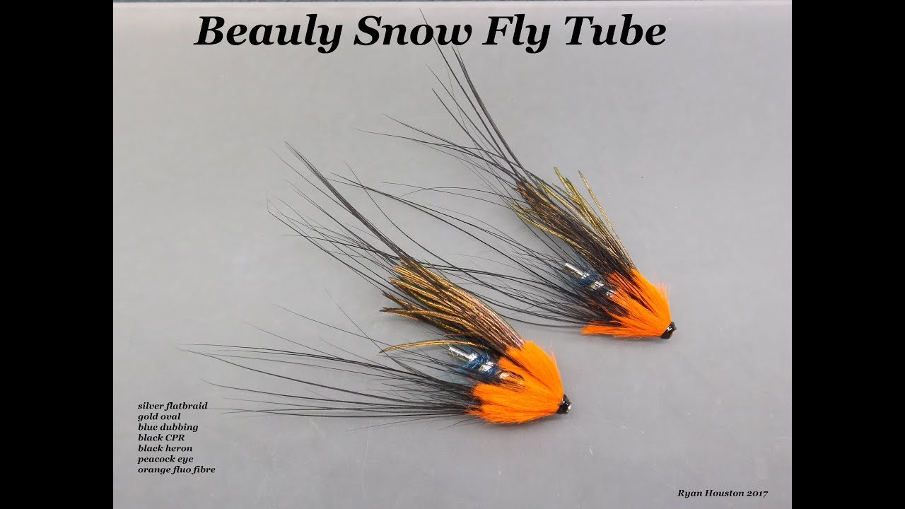 TYING THE BEAULY SNOWFLY TUBE WITH RYAN HOUSTON 2017 - YouTube