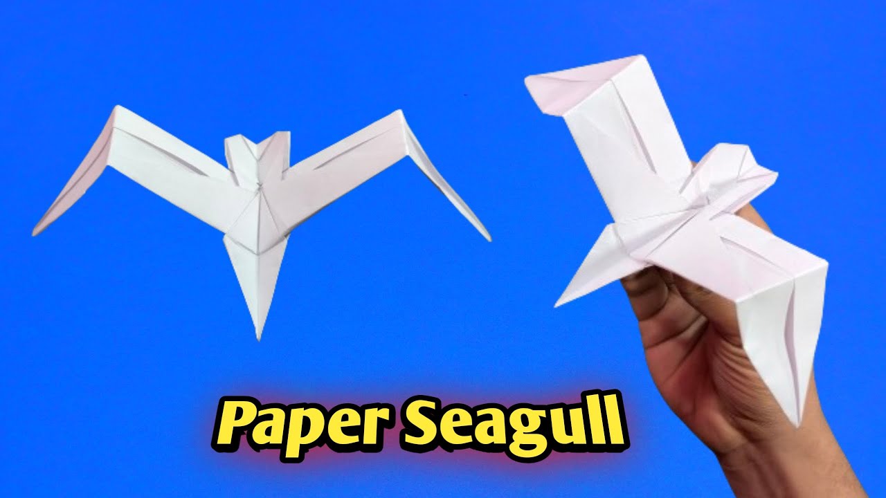 How To Make a Paper Seagull | DIY Origami 3D Paper Seagull | Easy ...