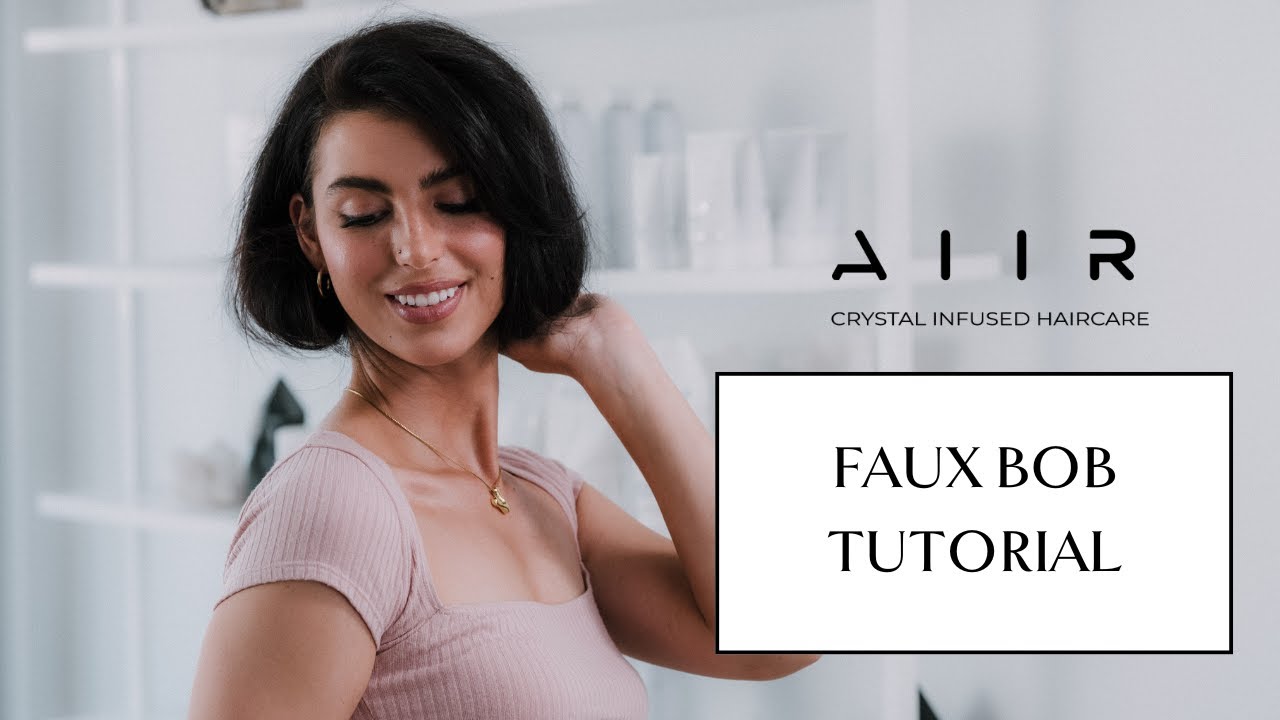 Faux Bob Tutorial | Easy Short Hair Updo for Long Hair - YouTube