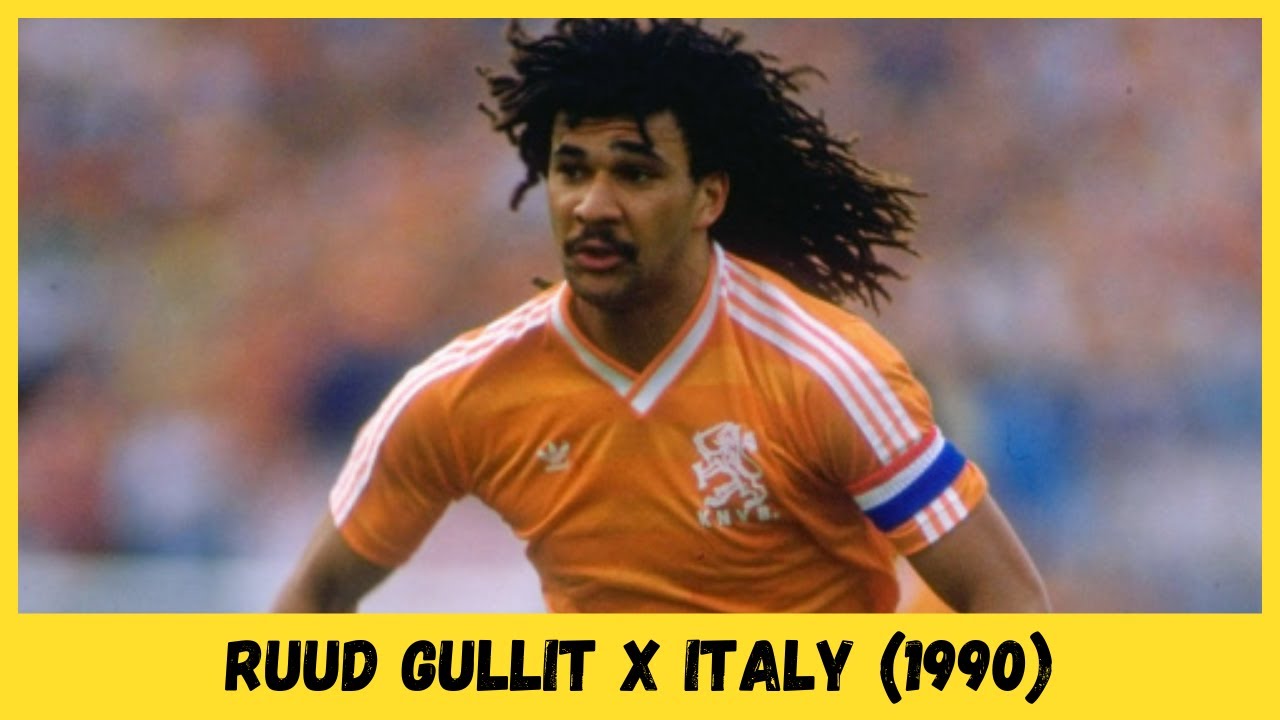 (1990) Ruud Gullit - Best moments against Italy - YouTube