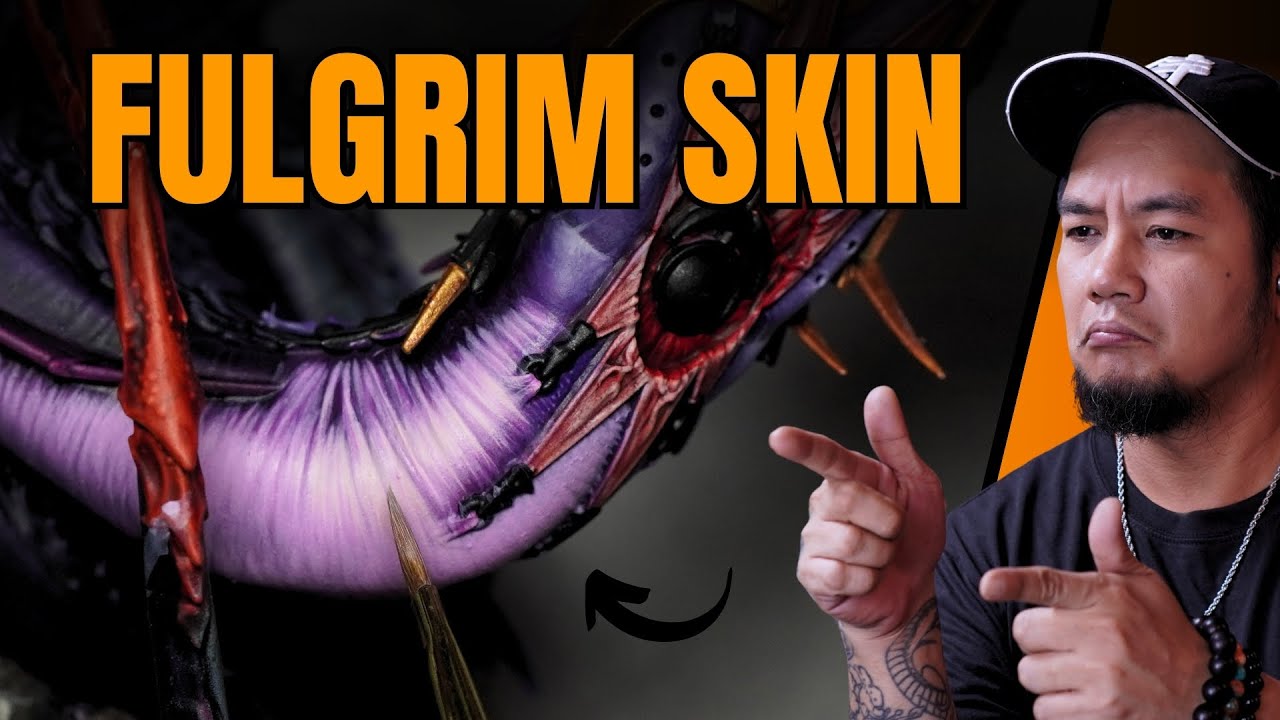 How I Painted Fulgrim's Serpent SKIN - YouTube