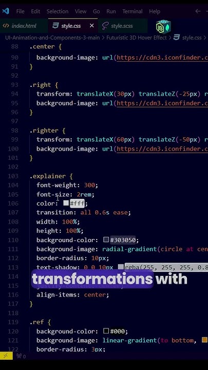 Futuristic 💀💻 hover 🥶👩‍💻 Effect in html and CSS #free #build #shorts #video #html #css #code # ...