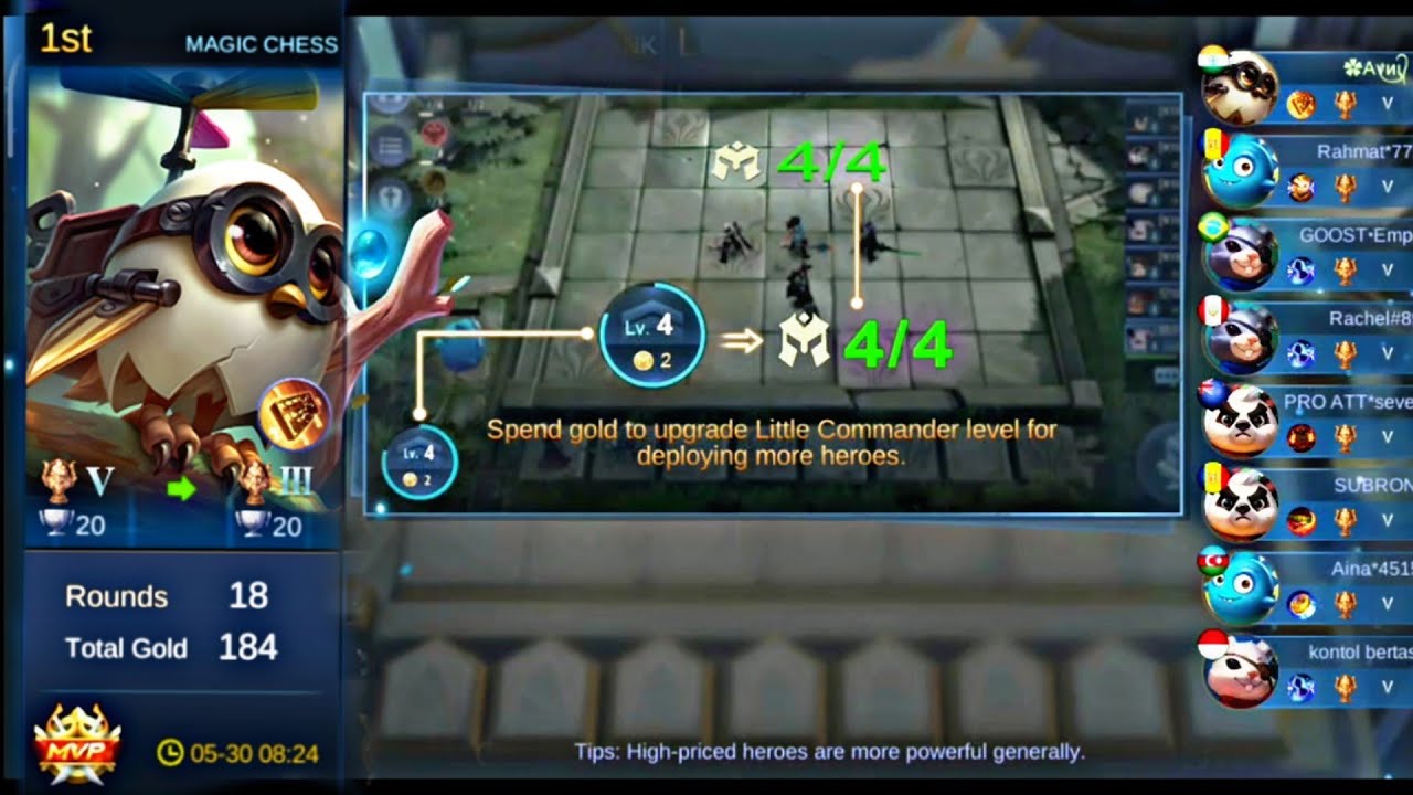 mobile legends|Magic chess Win The 1st Place With a power over - YouTube