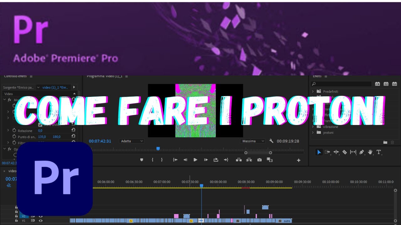 Tutorial Adobe Premiere Pro 2021 - Come fare i protoni delle YTP - YouTube