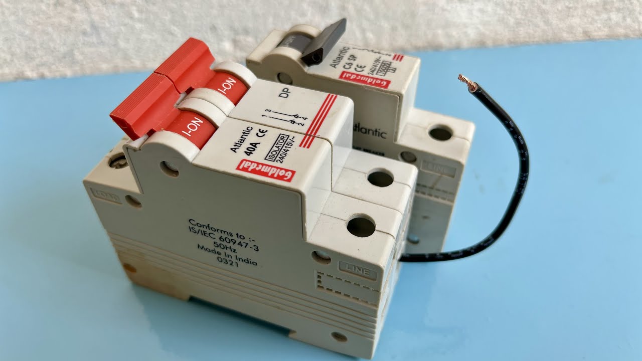 😎 Wiring of DP Isolator and MCB | MCB House wiring | - YouTube