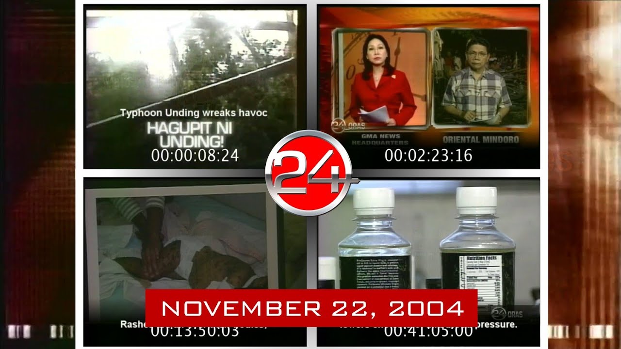 24 ORAS - Hagupit ni BAGYONG Unding Coverage [22-NOV-2004] - YouTube