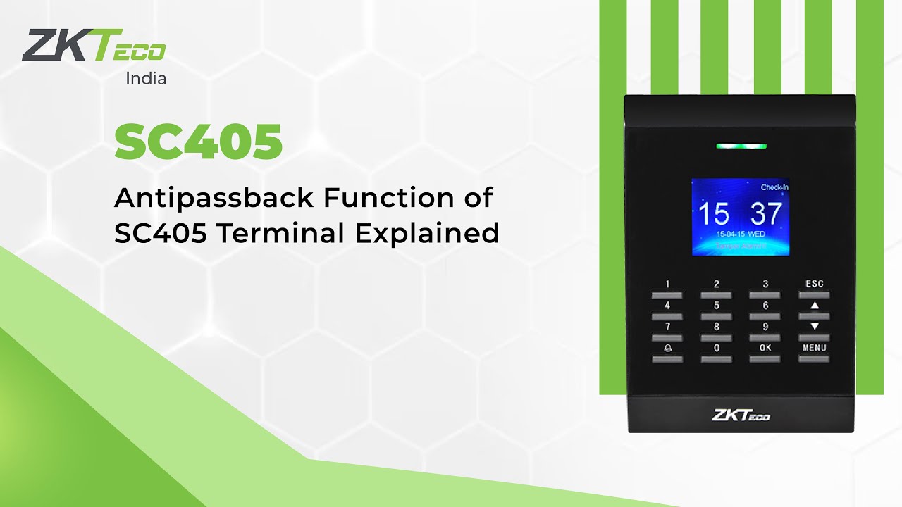 Antipassback Function of SC405 Terminal Explained - YouTube