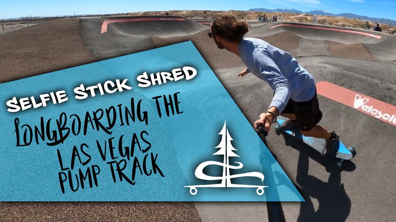 Perfect Pump Track Lap on Longboard | Las Vegas Pump Track - YouTube