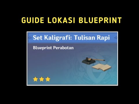 Guide Lokasi Blueprint "Set Kaligrafi Tulisan Rapi" Genshin Impact ...