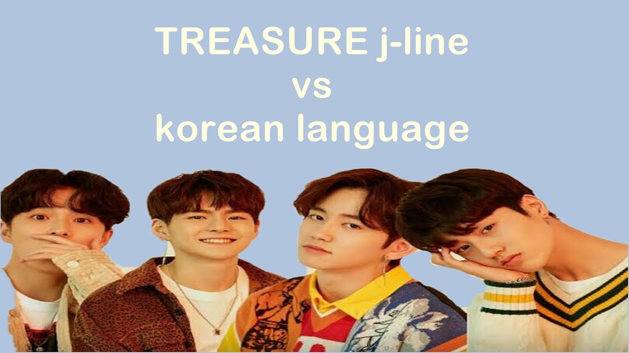TREASURE J-LINE VS KOREAN LANGUAGE - YouTube