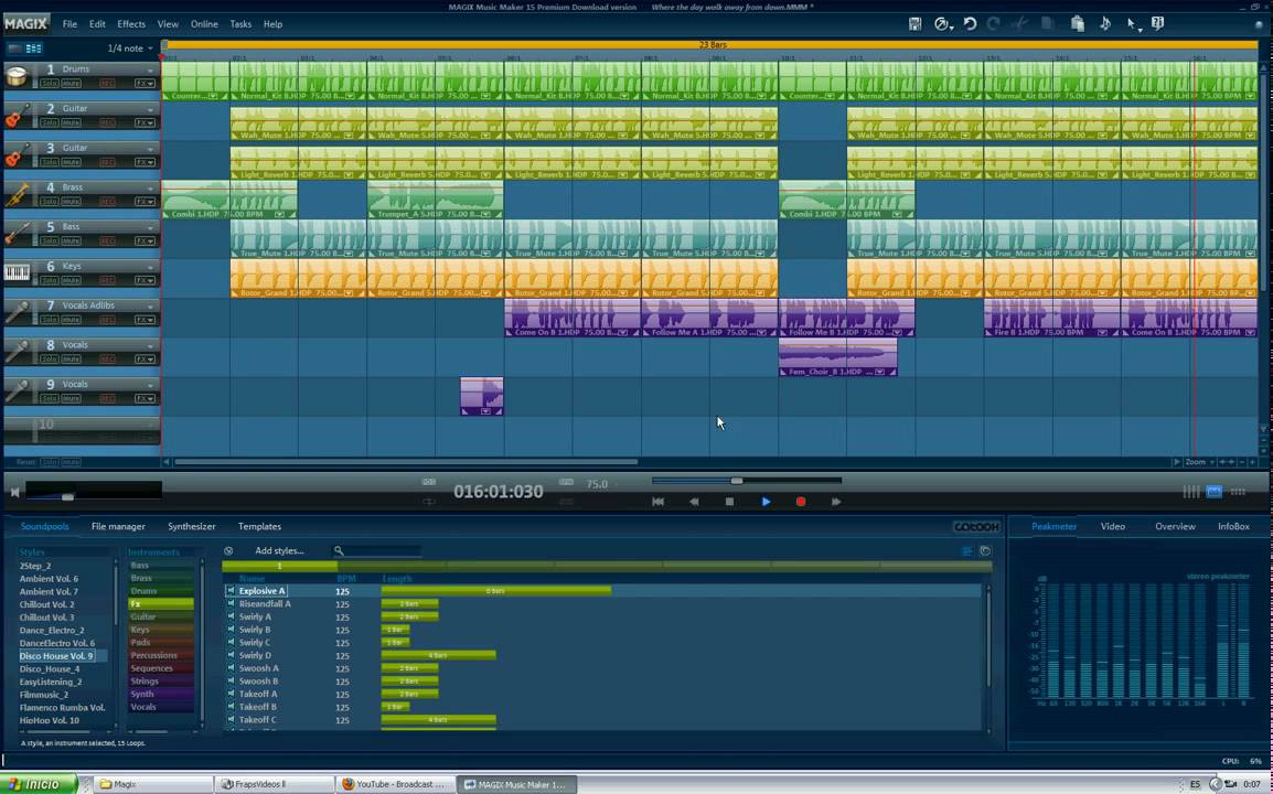 Magix Music Maker mixed styles 7 - YouTube