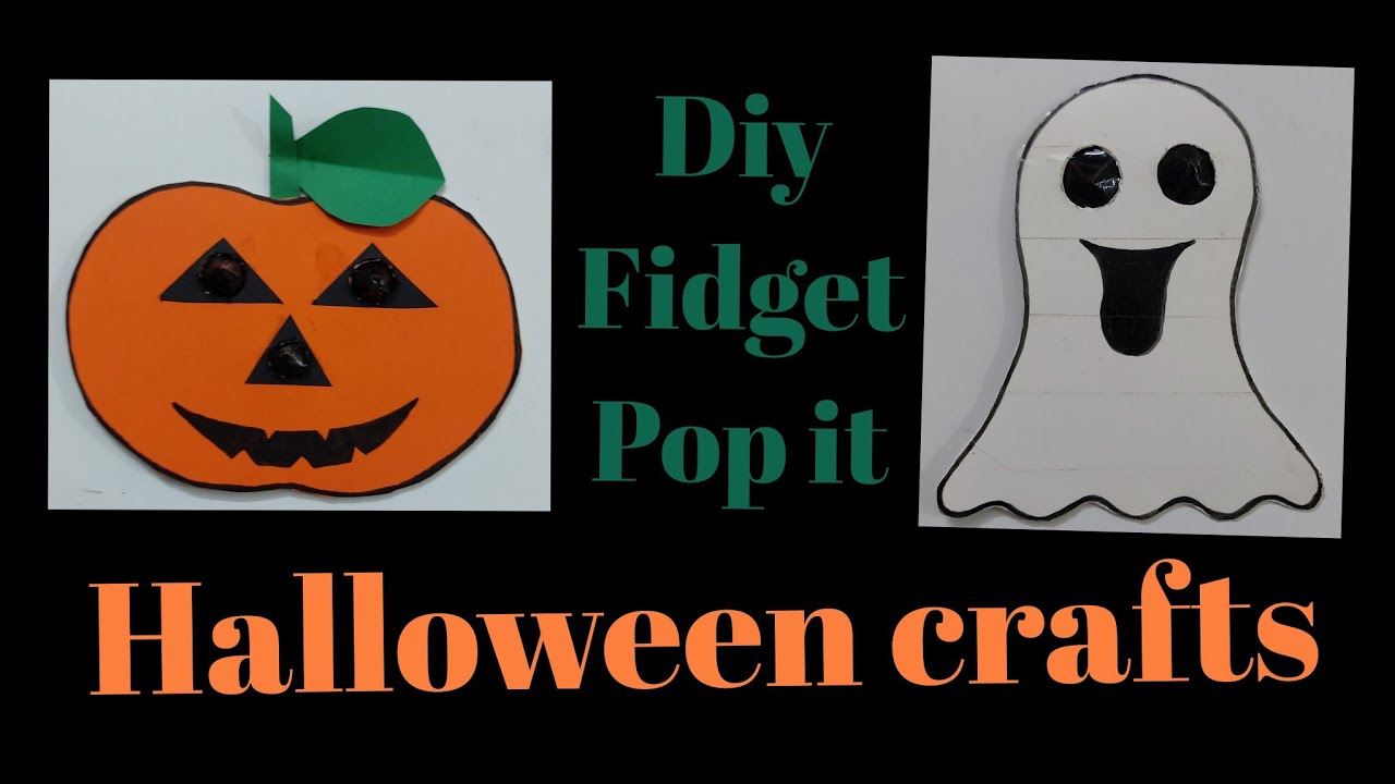 Diy pop it fidgets/Halloween pop it crafts with paper. - YouTube