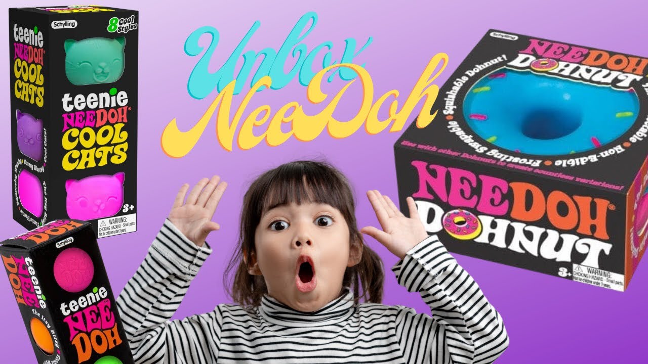 Unbox NeeDoh Squishy Toys with my little Sister:-) #aussieslimeco - YouTube