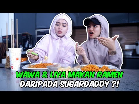 WAWA DAN LIYA MAKAN MAGGIE RAMEN DARI DATO KAYANGAN