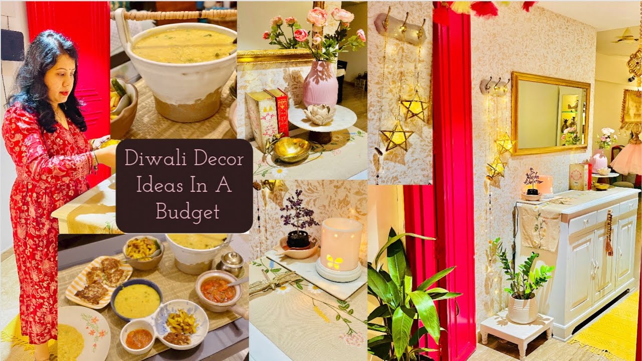 Diwali Home Decor Ideas In A Budget || Special Bengali Meal Menu ...