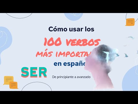 9/100 SER 🧑‍🦰 Los 100 verbos más importantes en español - YouTube