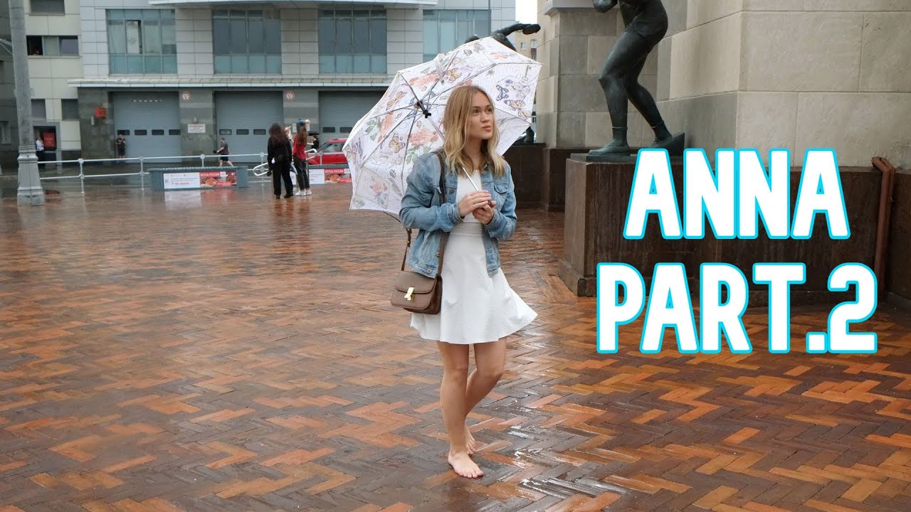 Anna - Barefoot under rain [pt.2] (from City-Feet.com) - YouTube