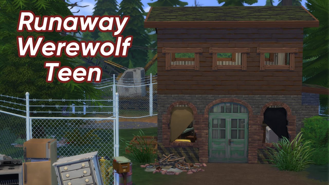 Runaway Werewolf Home // The Sims 4 Let’s Build - YouTube