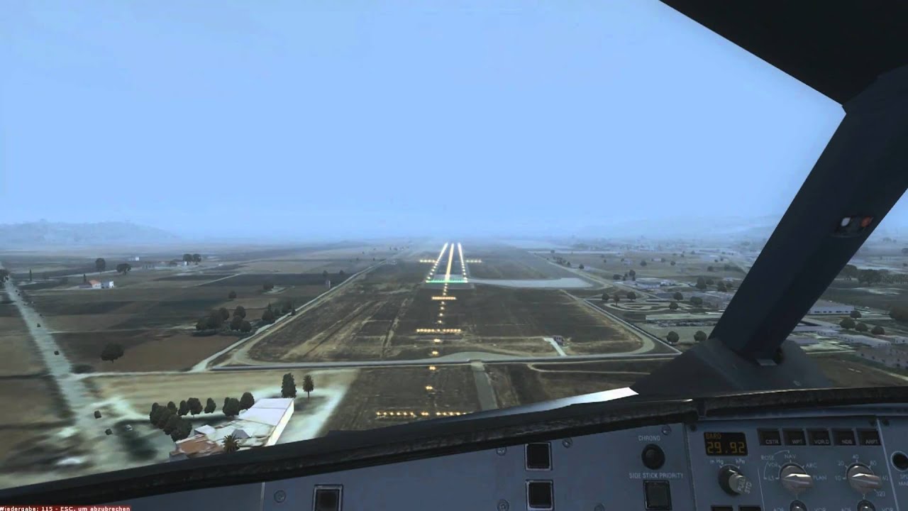 FSX Cockpit landing in Ibiza HD - YouTube