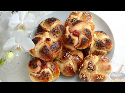 Sadə bulka resepti # Yumusaq bulkanin hazirlanmasi\\ Простой рецепт булочек VEFA METBEXDE.