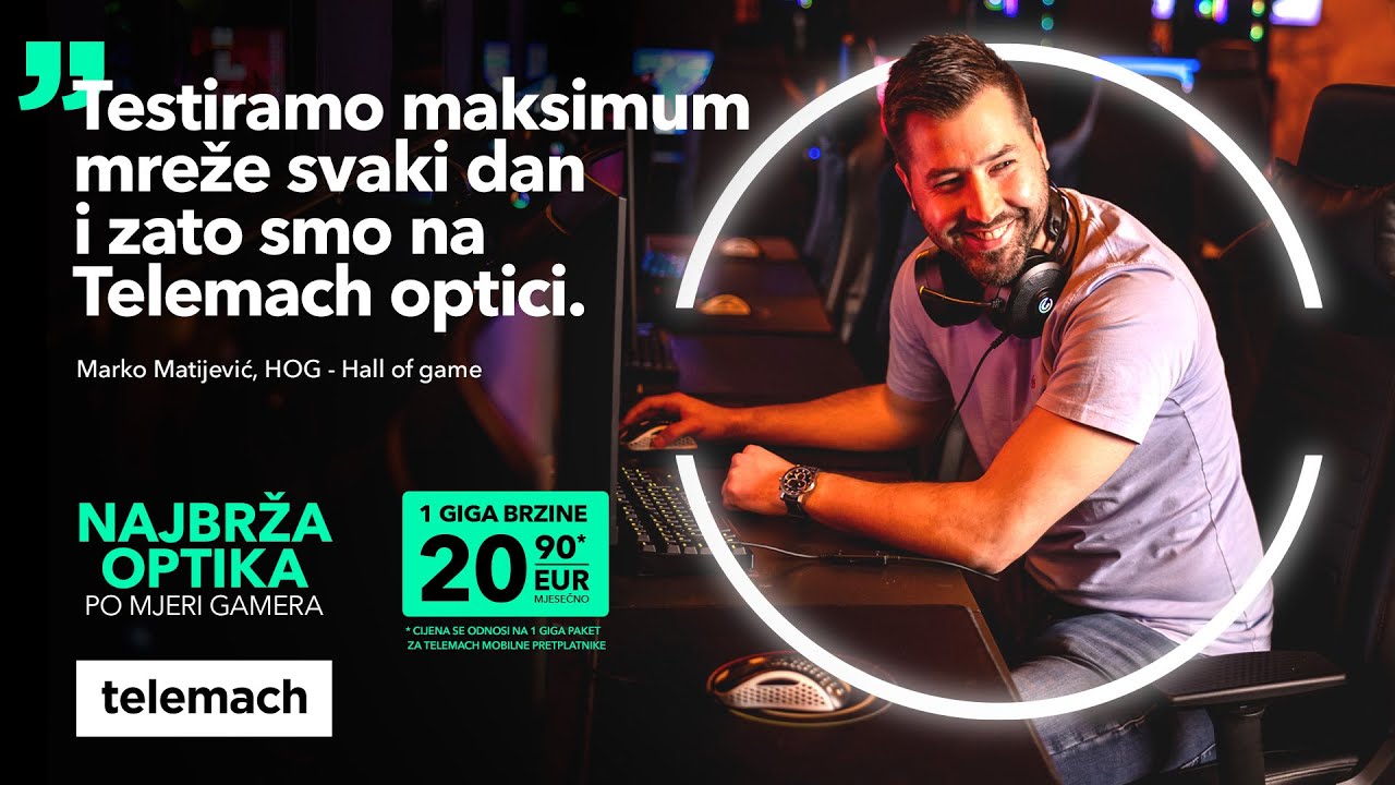 Telemach optika - testiramo maksimum mreže svaki dan - YouTube