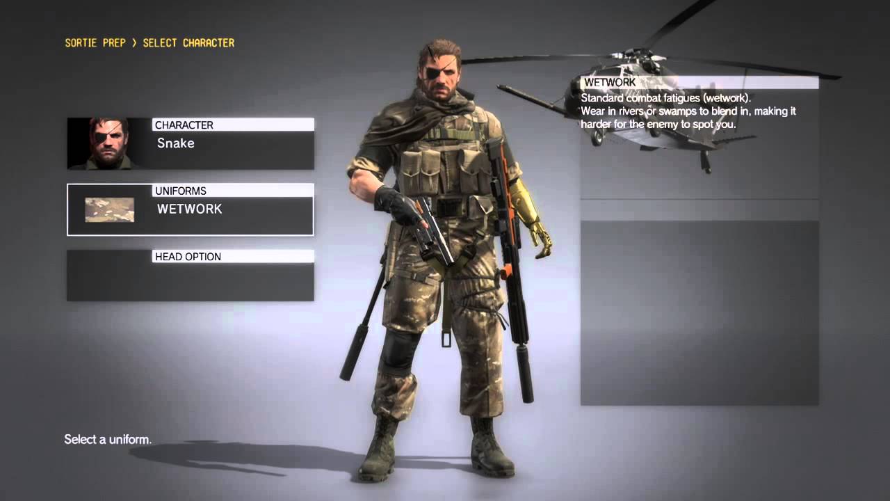 MGS V ALL OUTFITS! (For Male & Female Characters) | COLLECTORS CONTENT ...