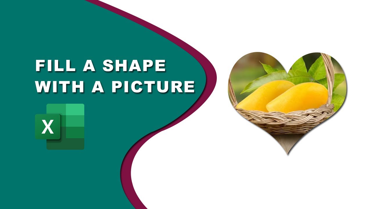 How to fill a shape with a picture in Excel - YouTube
