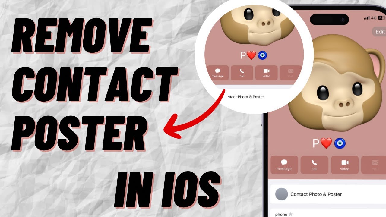 How to Delete Contact Poster on iPhone (iOS 17) - YouTube