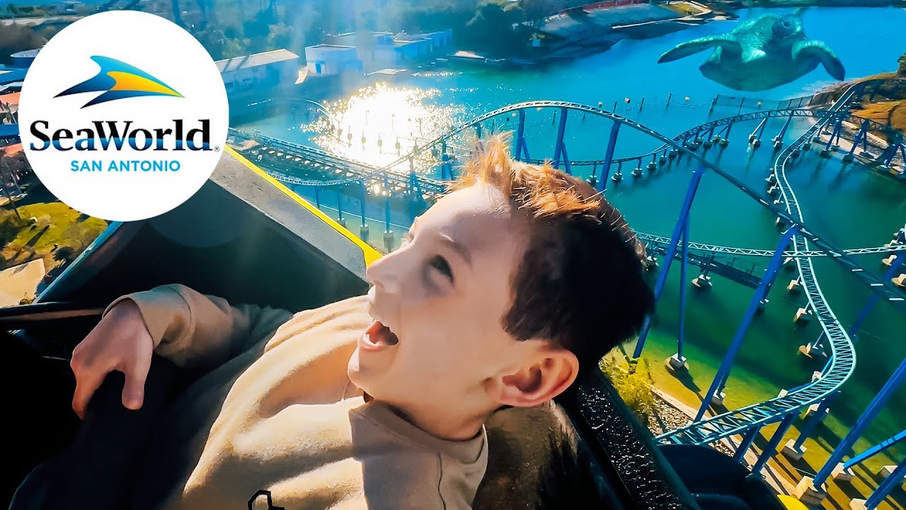 A Full Day of Fun and Excitement at SeaWorld San Antonio, Texas! RIDES ...