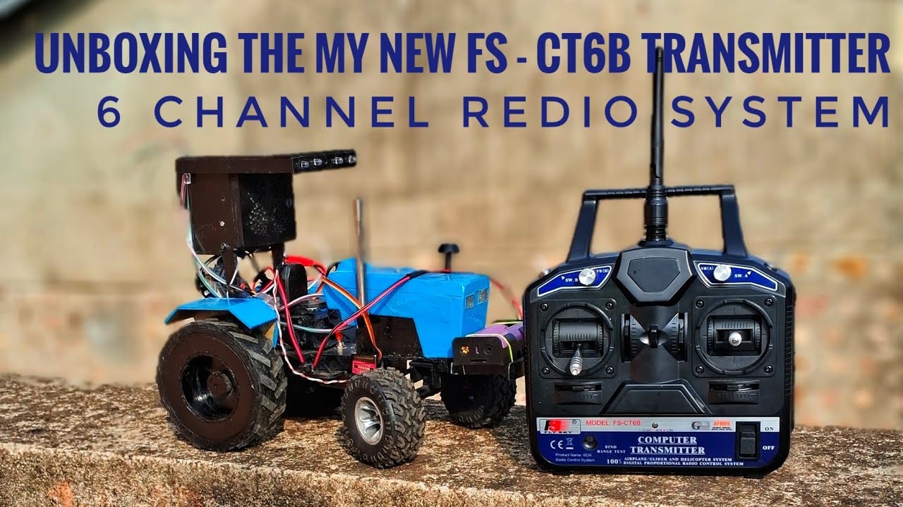 Unboxing My New FS CT6B Transmitter 6Channel Radio System #diy #tractor ...