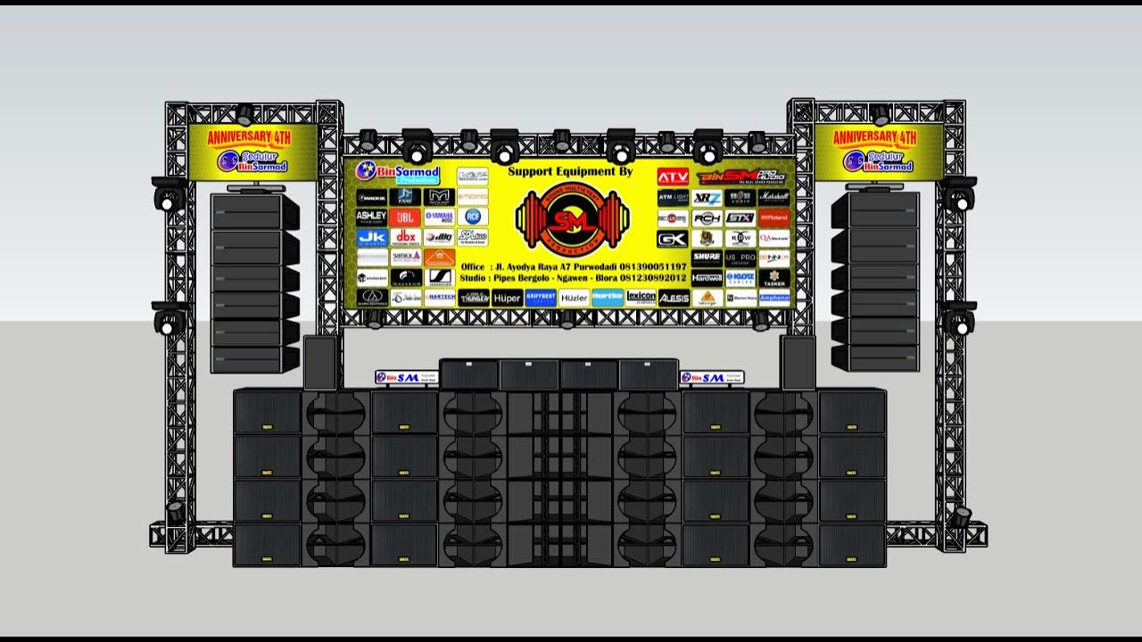 Skema 2D Cek Sound 40 Subwoofers Bin SM Pro Audio - YouTube