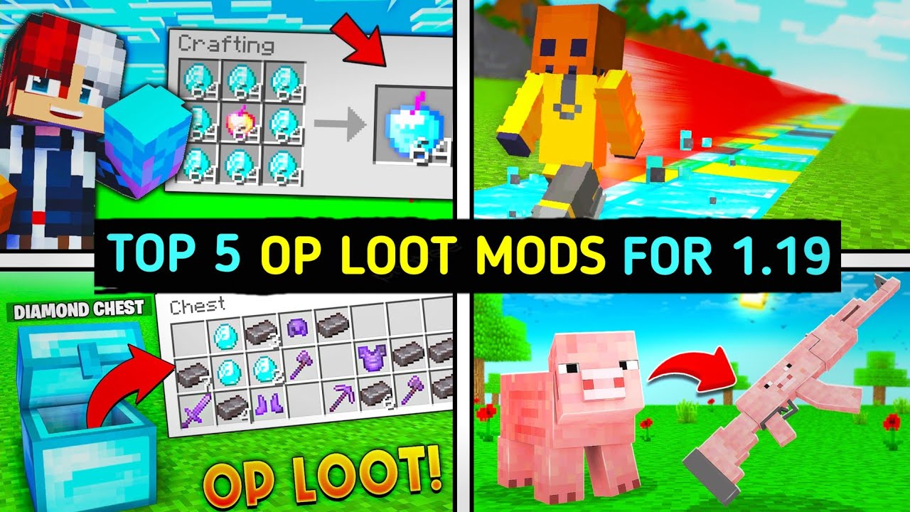 Top 5 op Loot Mods For Minecraft 1.19+ | Minecraft best Mods 😍 - YouTube