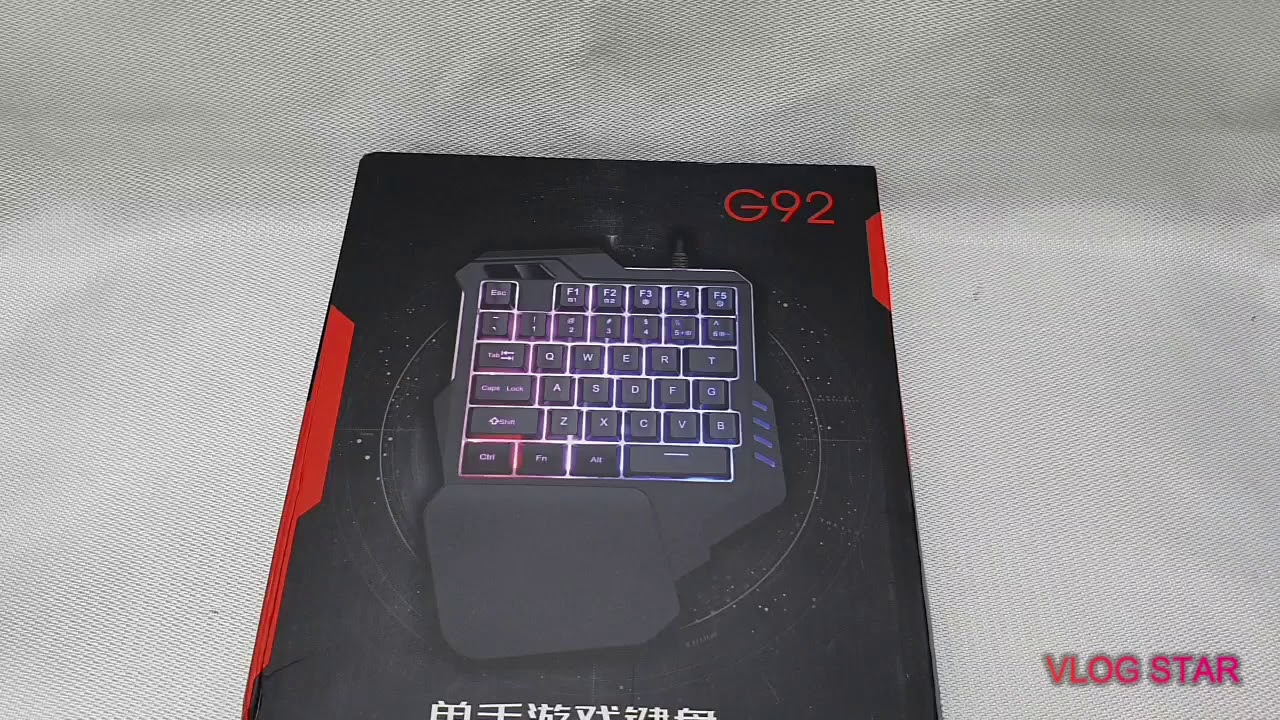 Unboxing G92 one handed keyboard - YouTube
