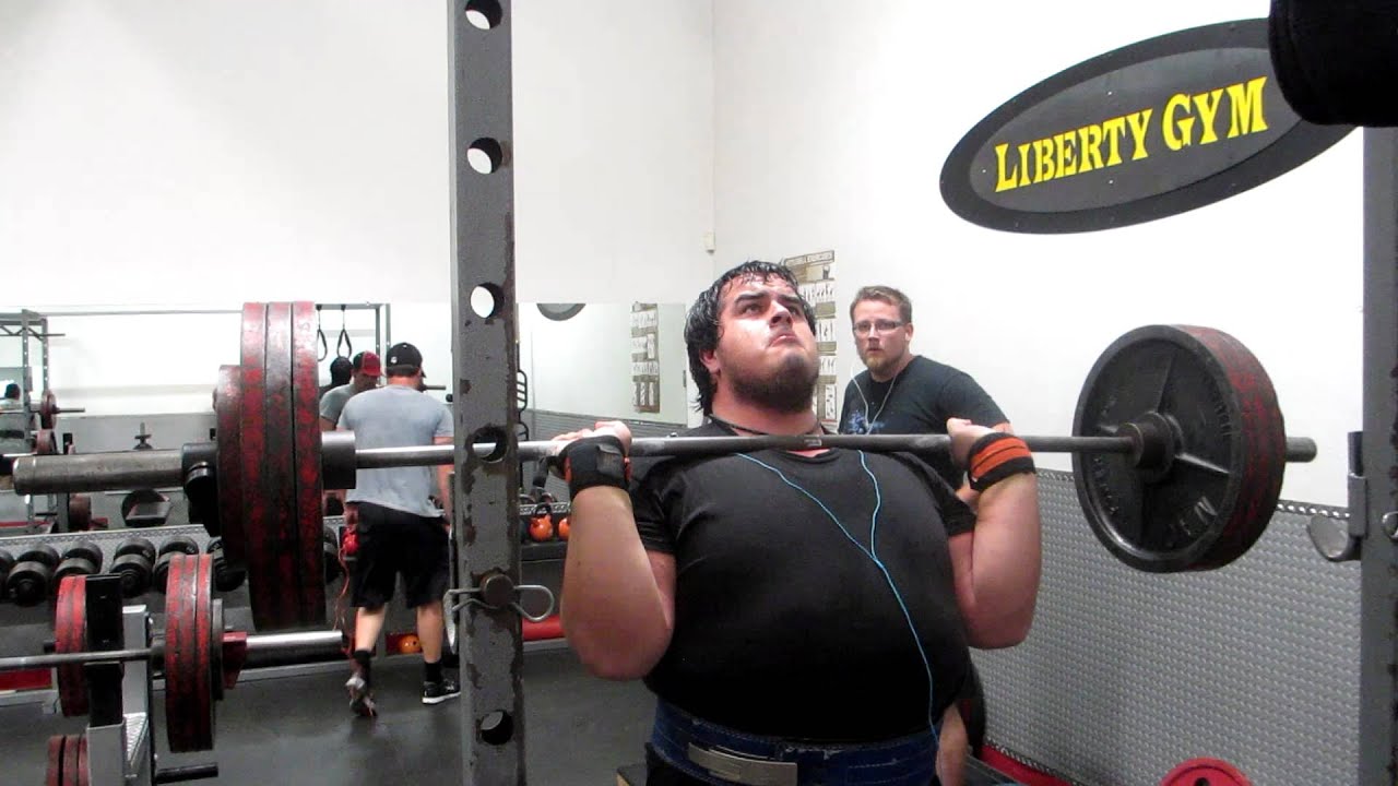 Mike Otero - 365x3 Pound Push Press - YouTube
