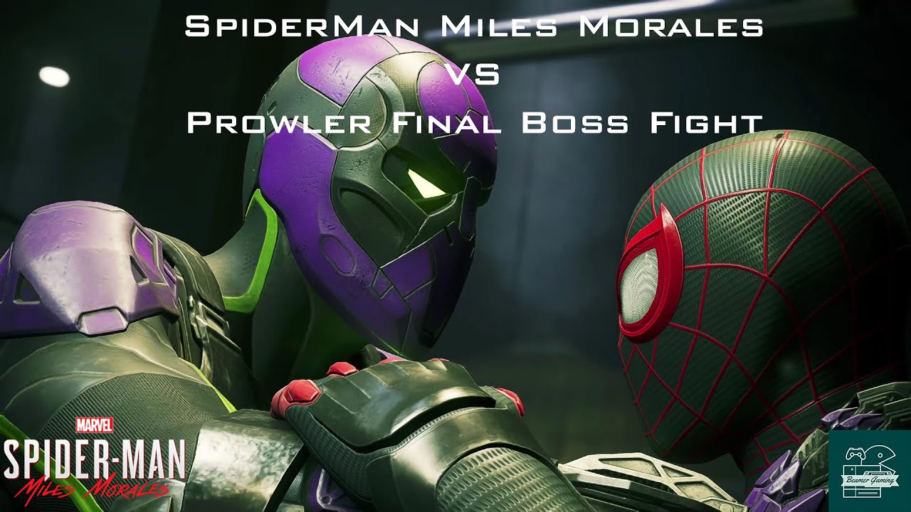 Prowler VS Spider-Man Miles Morales Final Boss Fight in Marvel's Spider ...