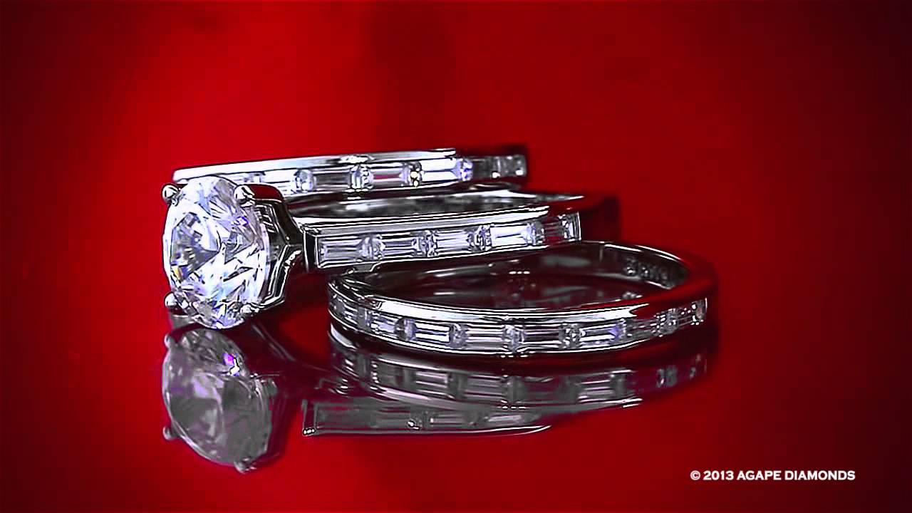 LAB CREATED DIAMONDS AGAPE JL1039 - YouTube