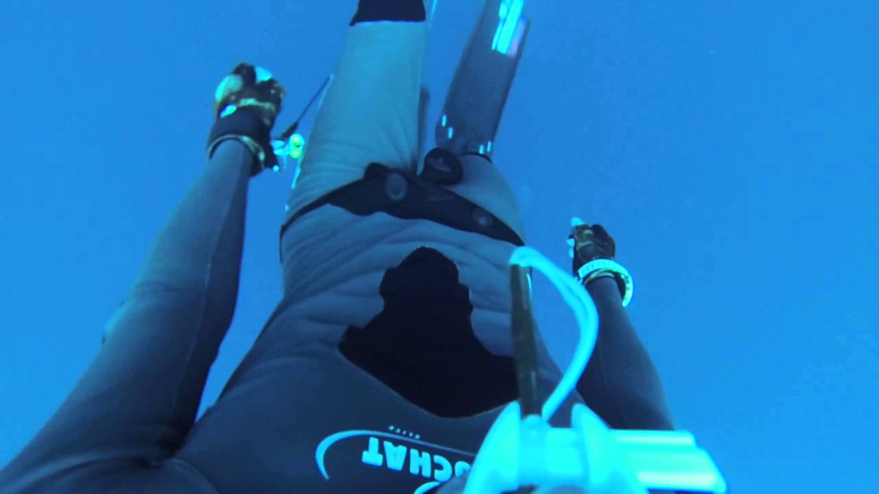Freediving CWT 55.9m - YouTube
