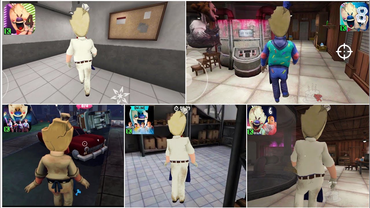 Play as Rod In Ice Scream 8 vs Ice Scream 6 vs Ice Scream 4 vs Ice ...