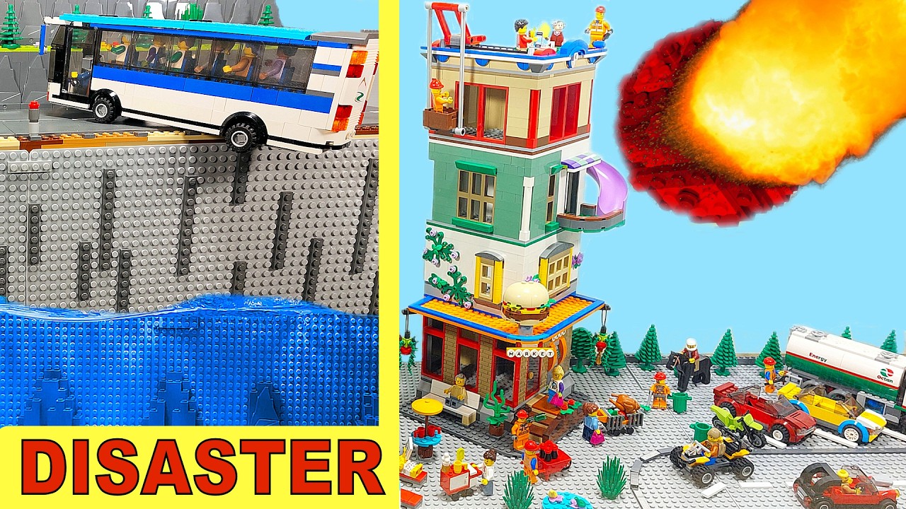LEGO Disaster ACTION Movie - Meteors - Quicksands - Flood - PURE ACTION ...