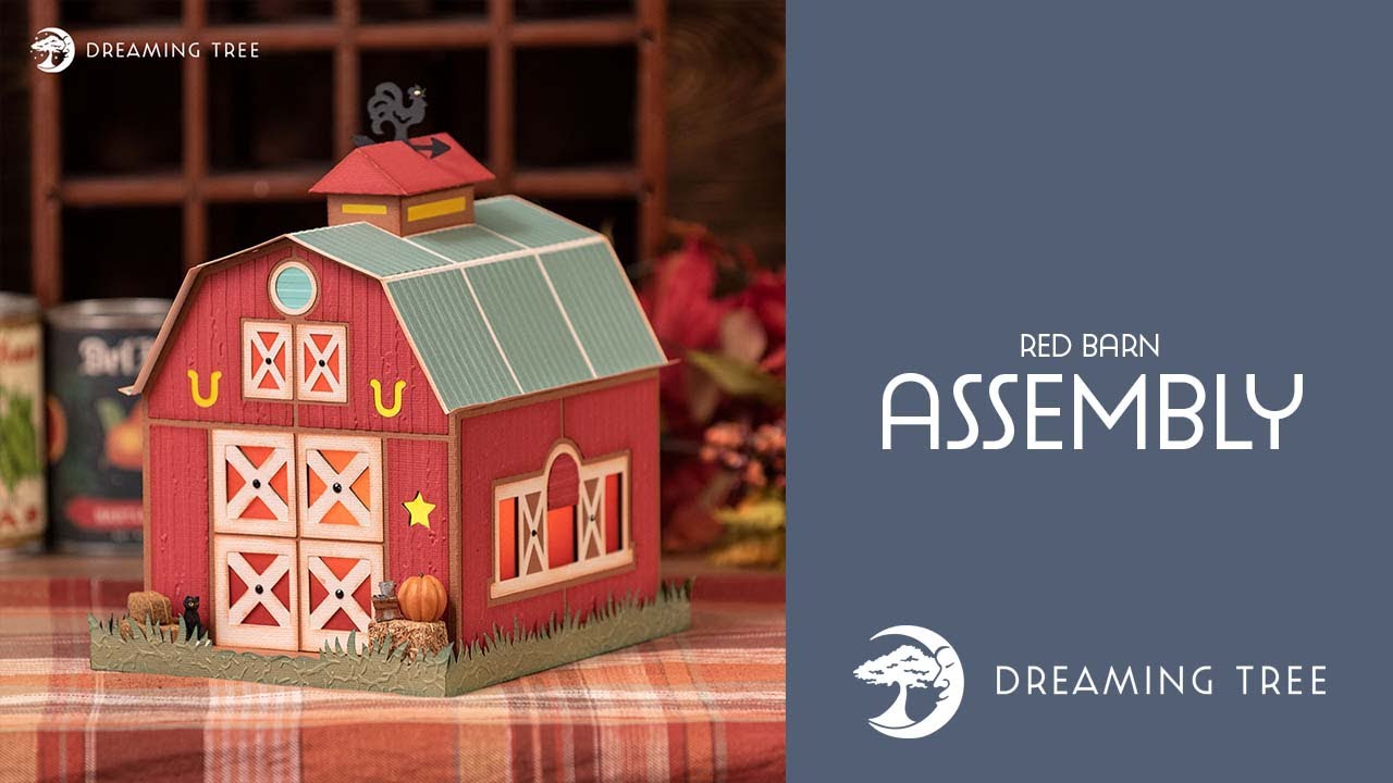 SVG File - Red Barn - Assembly Tutorial (For Cricut, Silhouette, and ...