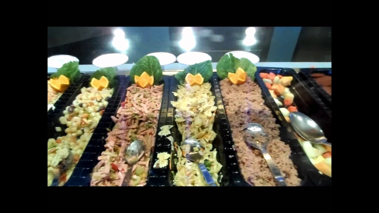 Lido buffet food - YouTube