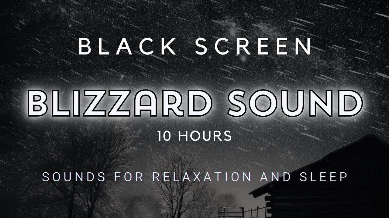 10 Hours Heavy Blizzard & Wind Sounds for Deep Sleep | Howling Wind ...