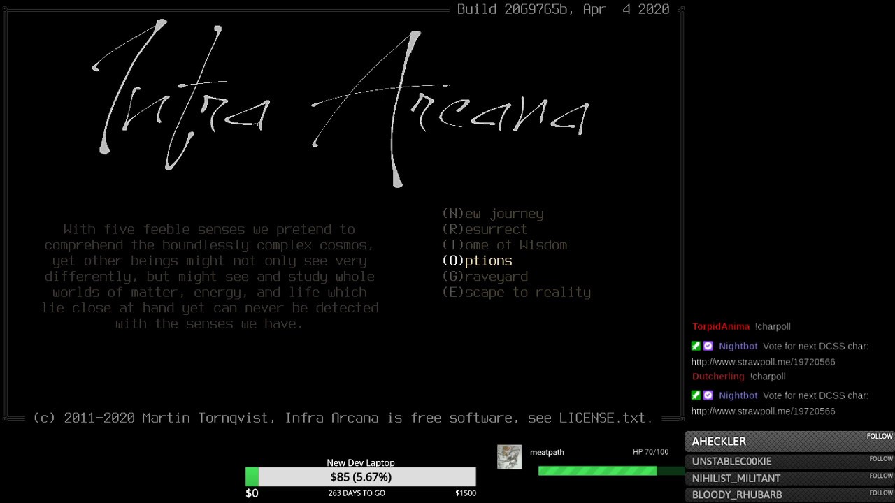 Infra Arcana (development version) - Rogue - Through depth 20 - YouTube