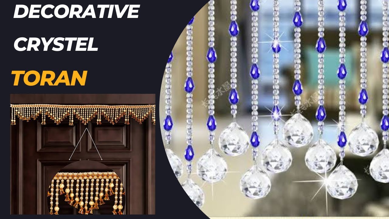 Trendy Crystals Toran designs latest fancy Flower toran design🌸 - YouTube