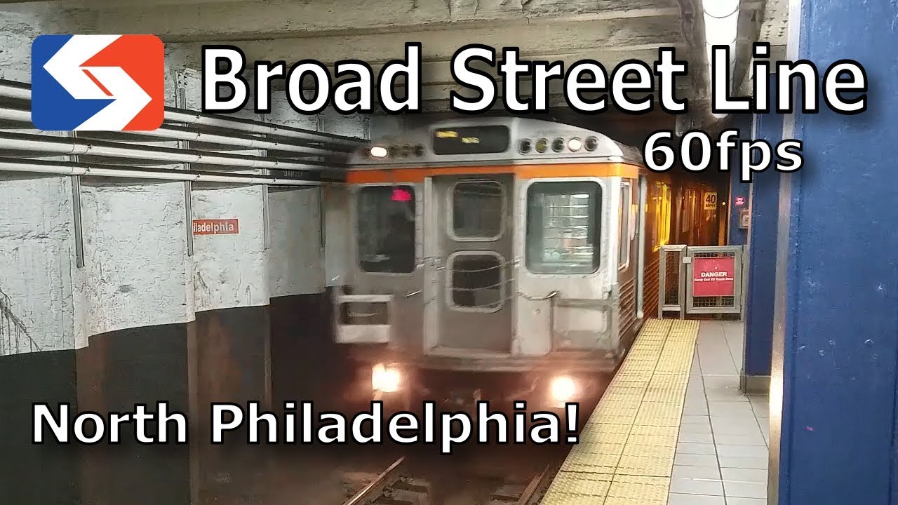 SEPTA Broad Street Line 60fps: North Philadelphia - YouTube